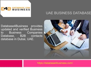 Dubai investors database | PPT
