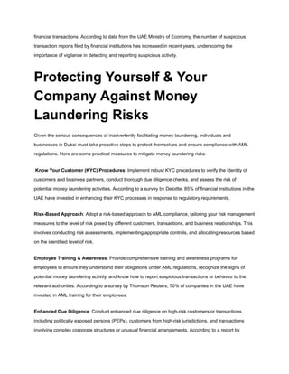 Fight Dubai Money Laundering: Protect Your Business Now! | PDF