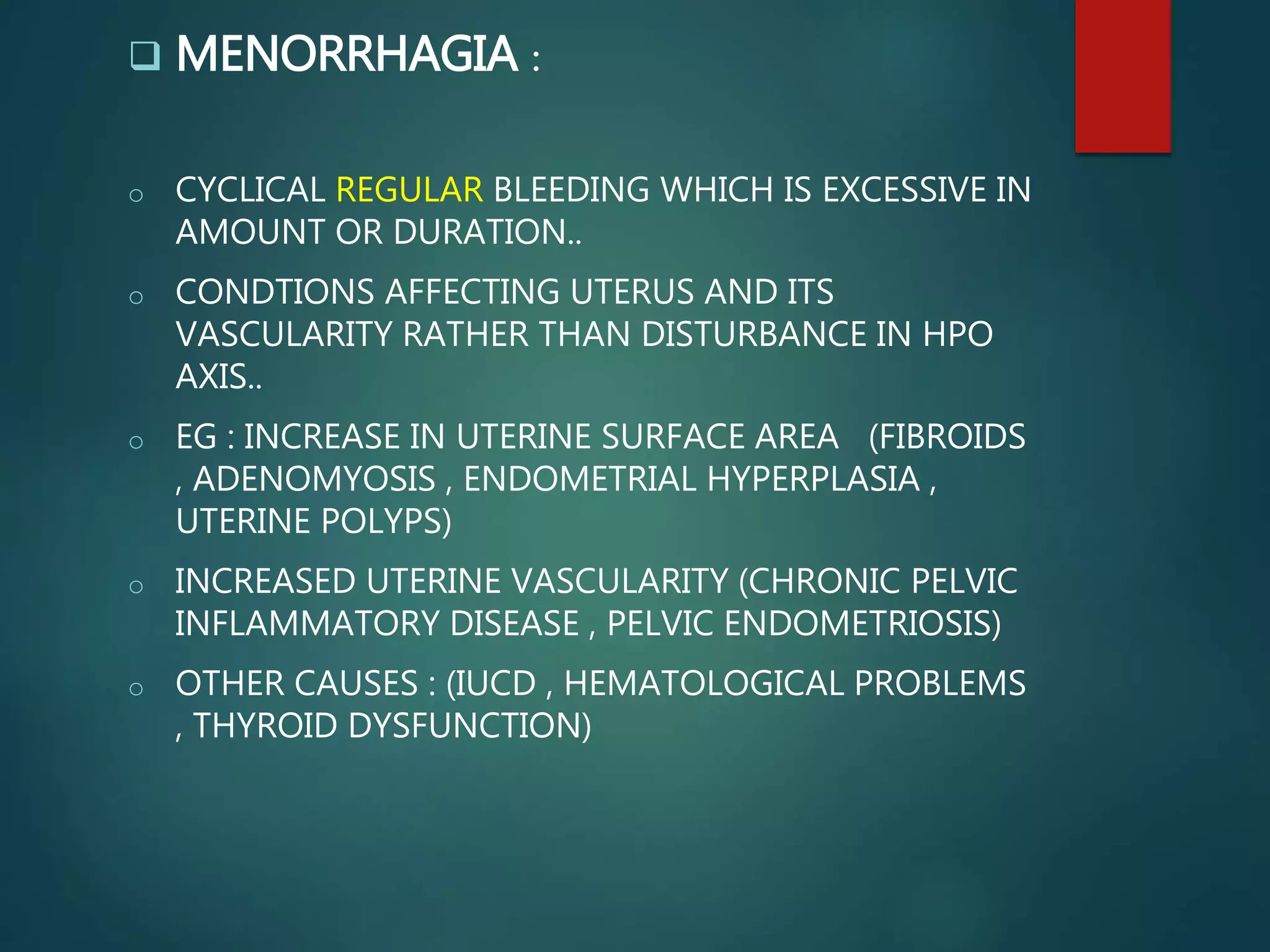 Dysfunctional uterine bleeding | PPTX