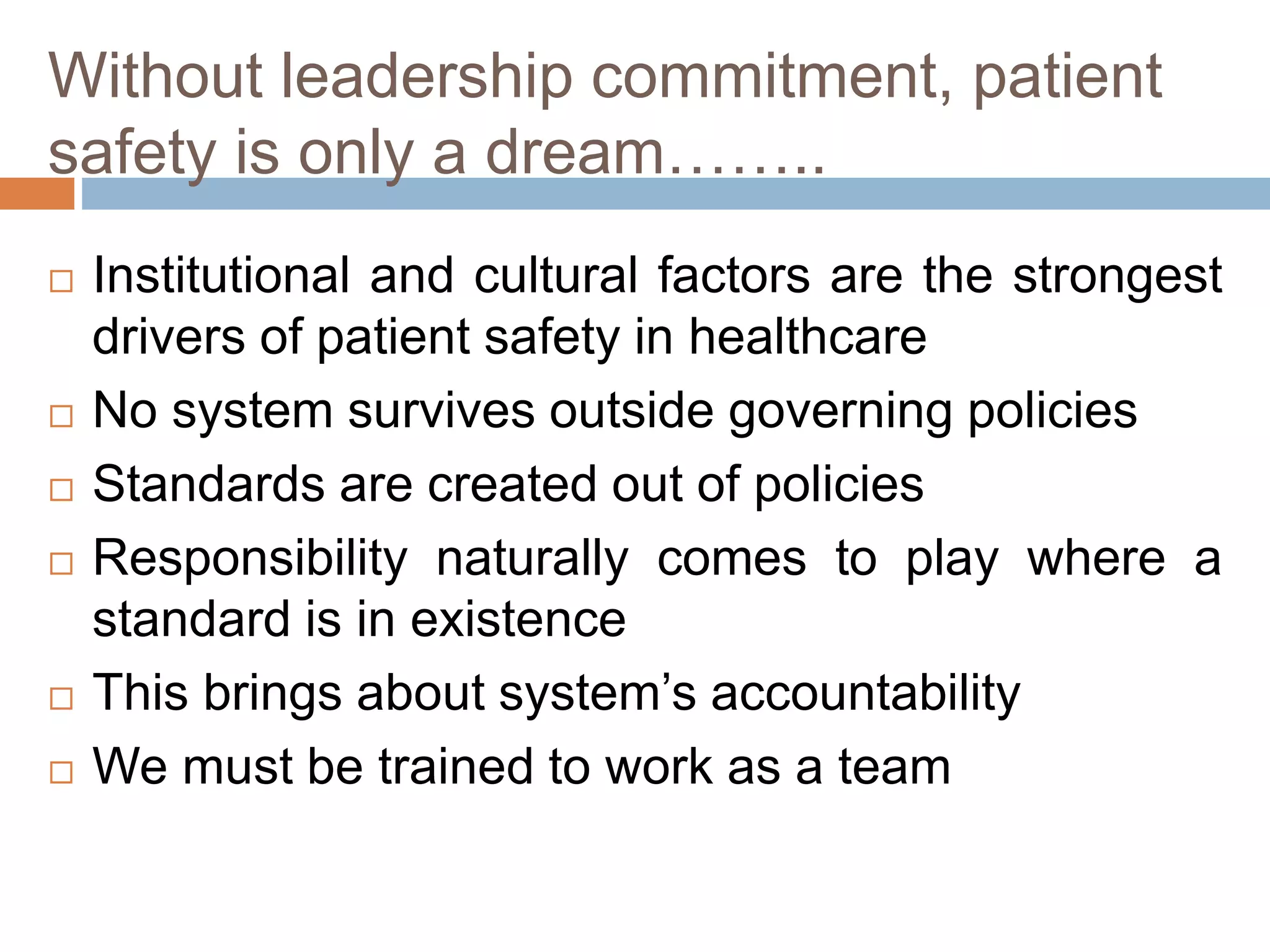 Simple and Safe Approaches Towards Patient Safety | PPTX
