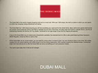 Dubai power point presentation | PPTX