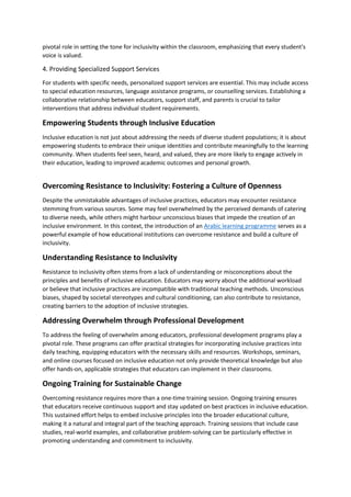 Breaking Barriers: Inclusive Practices for Diverse Student Learning | PDF | Special Education ...