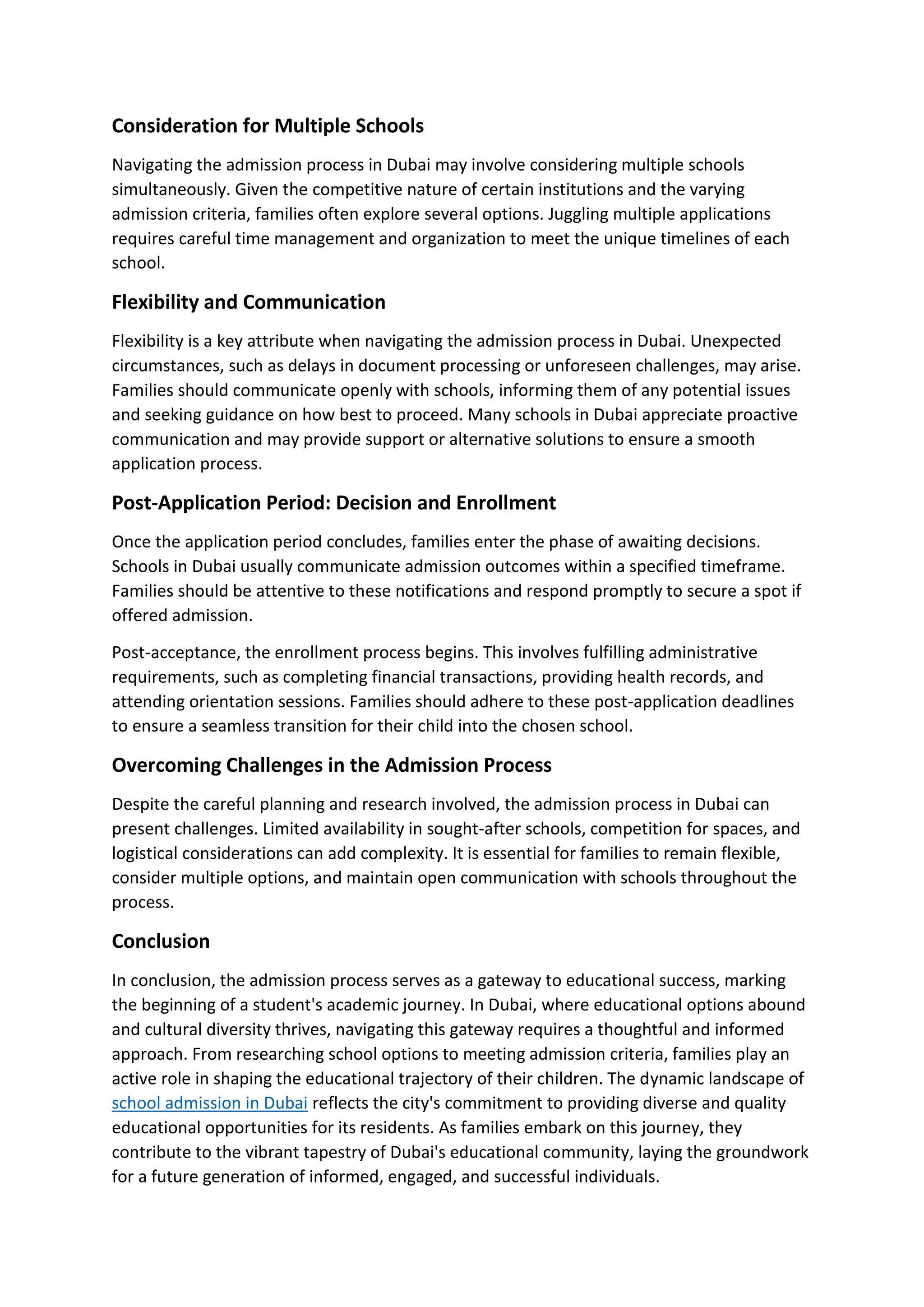 Decoding the Gateway: Navigating the Admission Process for Educational ... Decoding the Gateway: Navigating the Admission Process for Educational ...