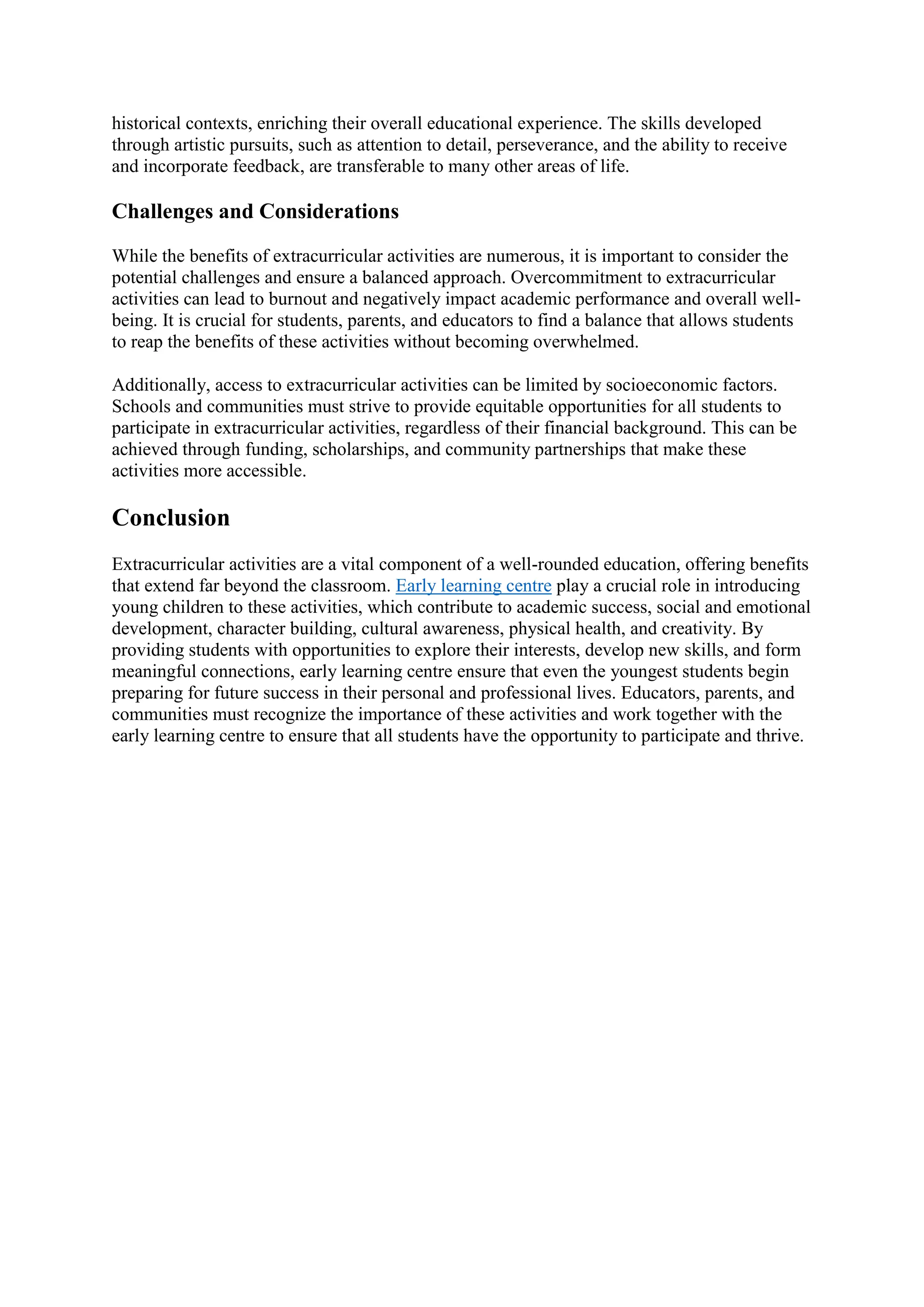 Extracurricular Activities: Enhancing Student Development Beyond the ...