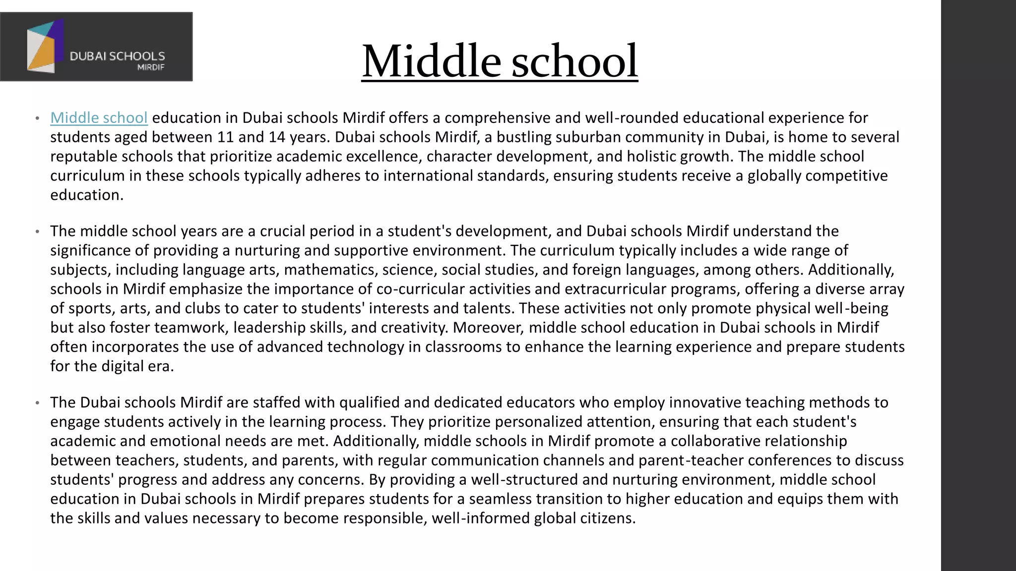 Middle School | PPT