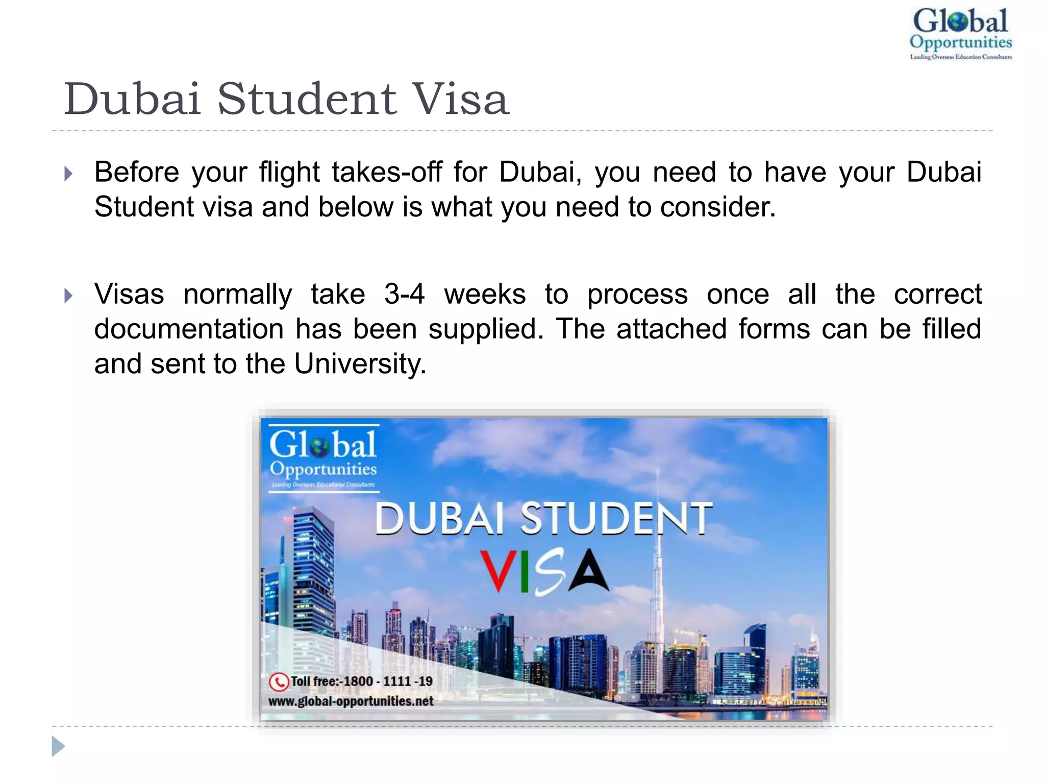 Dubai Student Visa Requirement | PPTX