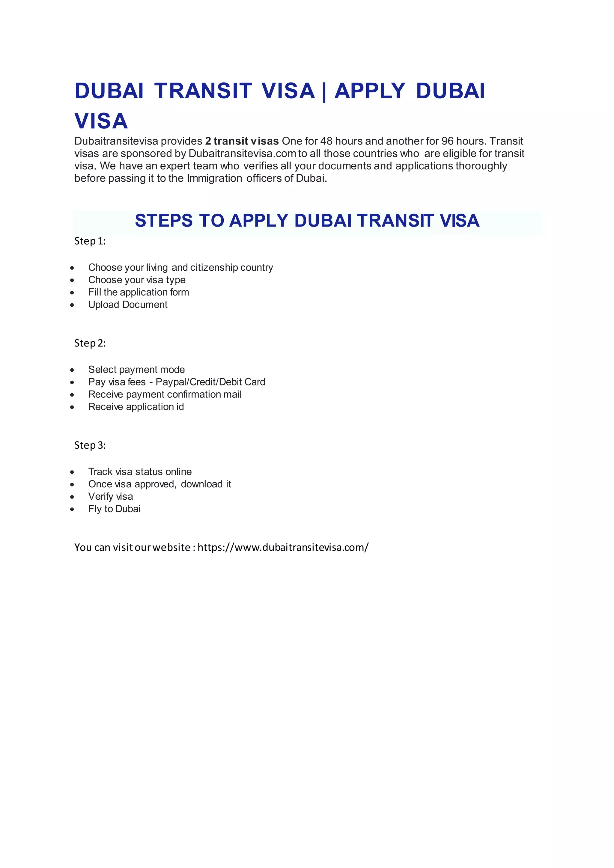 Apply Dubai transit visa | DOCX | Credit Cards | Personal Debt