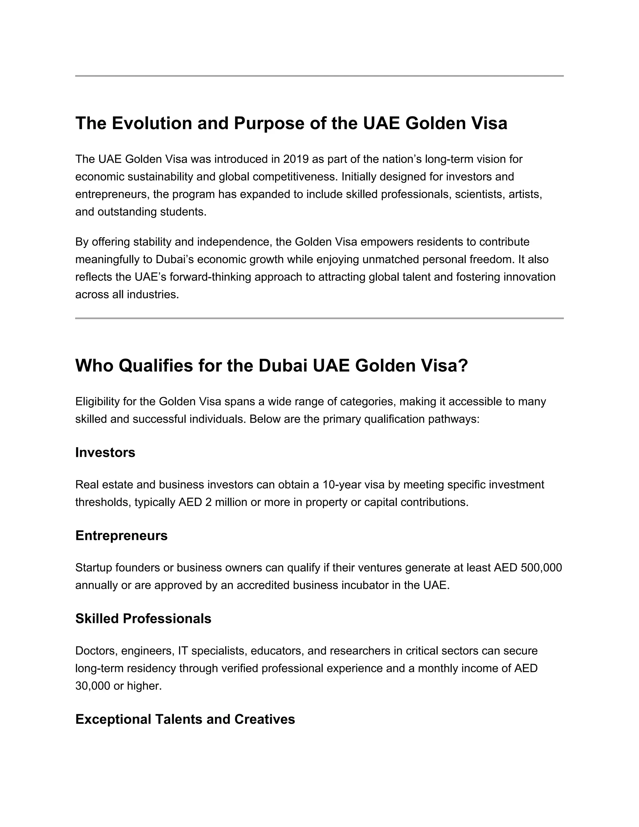 Dubai UAE Golden Visa_ Residency and Lifestyle Benefits.docx