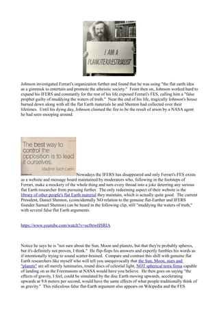 Dubay eric the flat earth society is controlled opposition | PDF