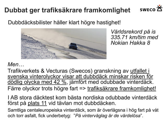 Dubbat eller odubbat? (Studded or studless?) | PDF