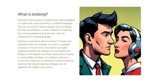 Dubbing Demystified A Guide to Seamless Video Voiceovers.pptx