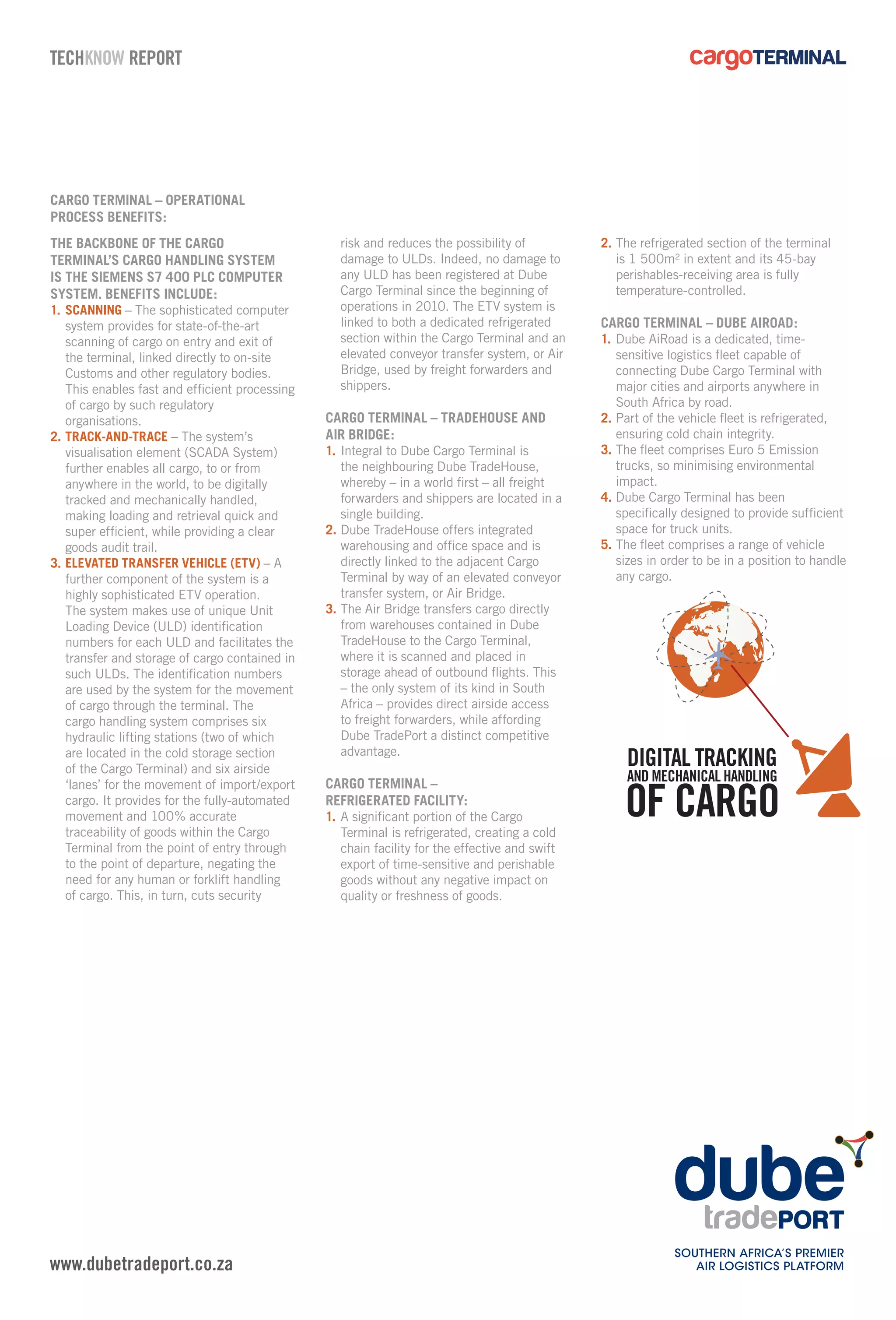 Dube cargo terminal techknow facts | PDF | Air Travel | Travel Type