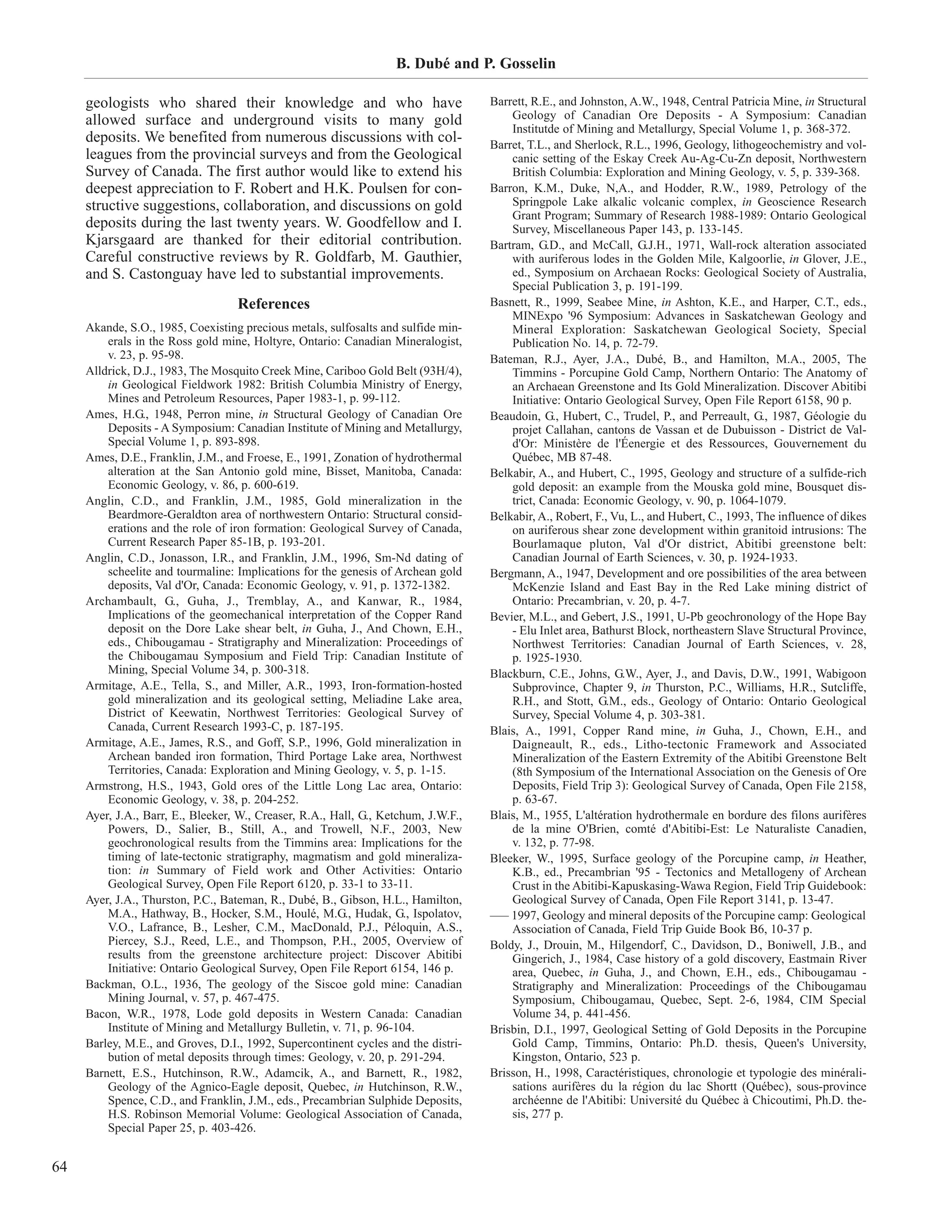 GREENSTONE-HOSTED QUARTZ-CARBONATE VEIN DEPOSITS | PDF