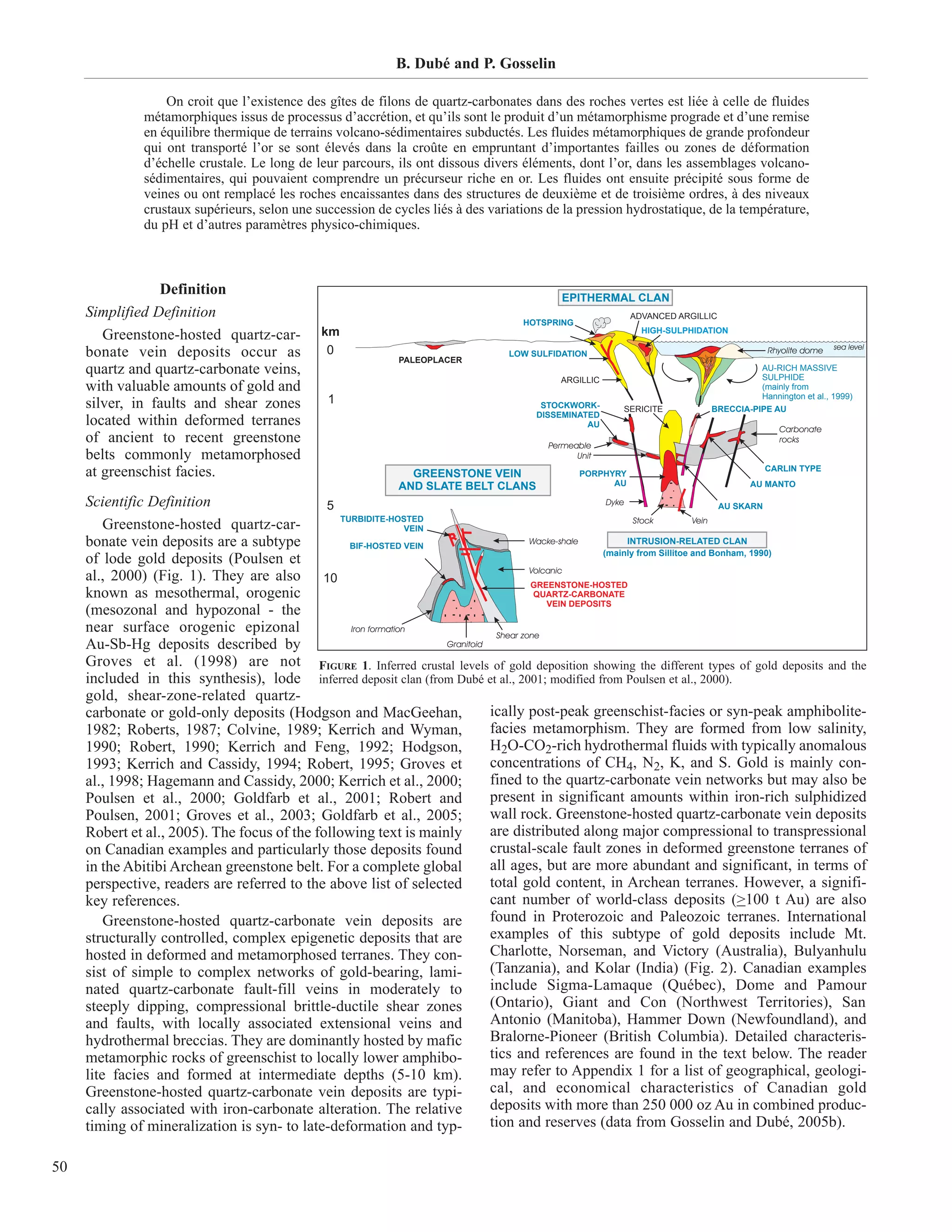 GREENSTONE-HOSTED QUARTZ-CARBONATE VEIN DEPOSITS | PDF