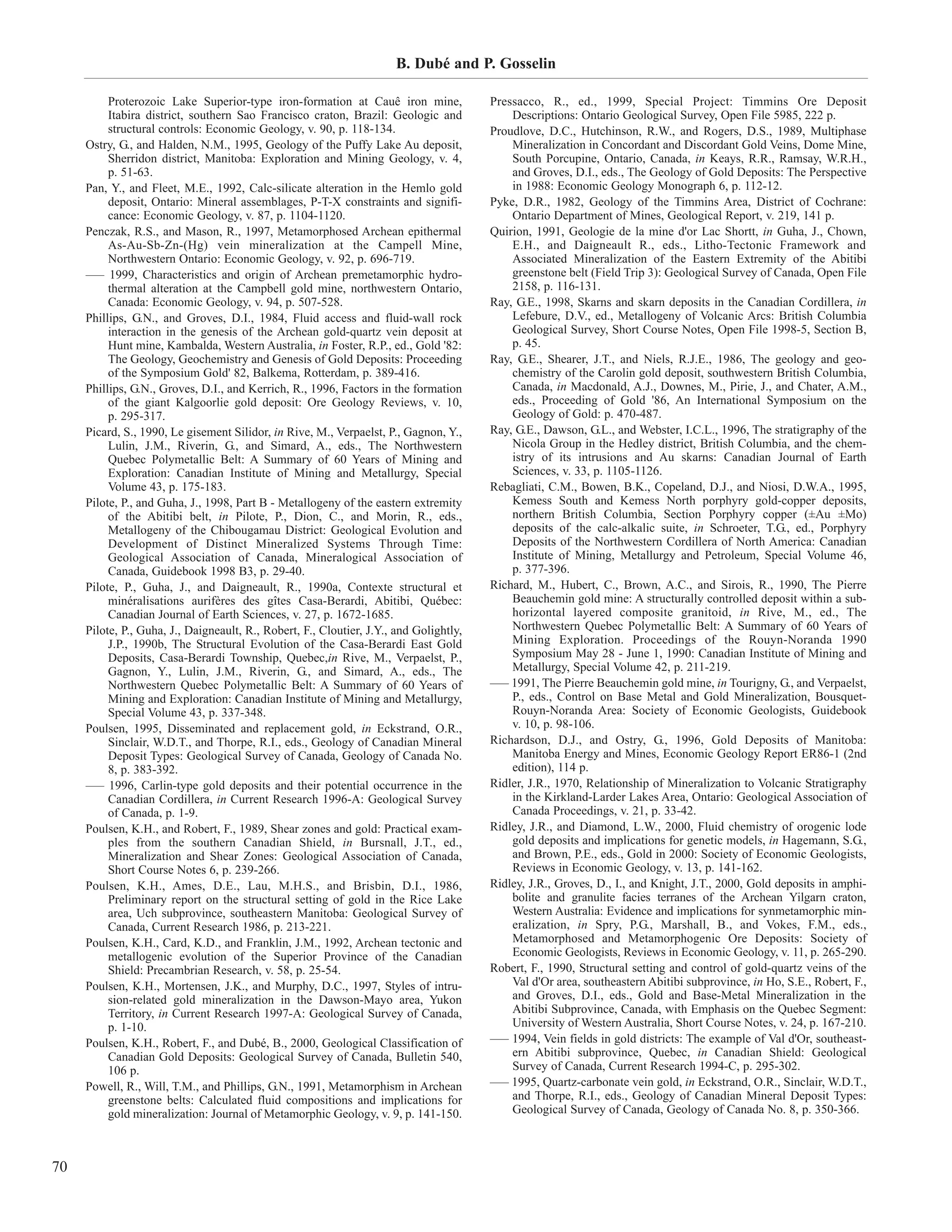 GREENSTONE-HOSTED QUARTZ-CARBONATE VEIN DEPOSITS | PDF