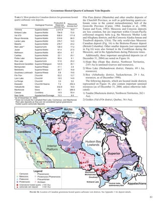 GREENSTONE-HOSTED QUARTZ-CARBONATE VEIN DEPOSITS | PDF