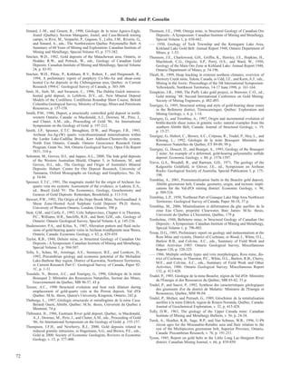 GREENSTONE-HOSTED QUARTZ-CARBONATE VEIN DEPOSITS | PDF