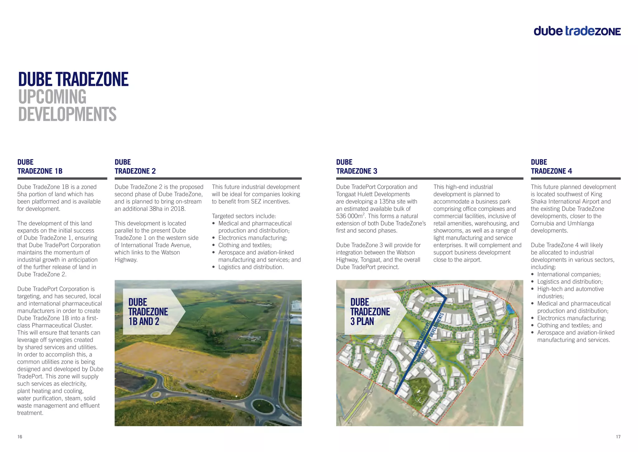 Dube trade port special economic zone investment brochure 2018 | PDF
