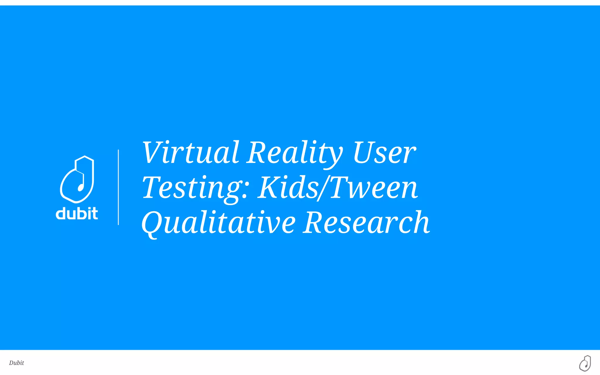 Oculus Rift (Virtual Reality) Kids Research | PPT