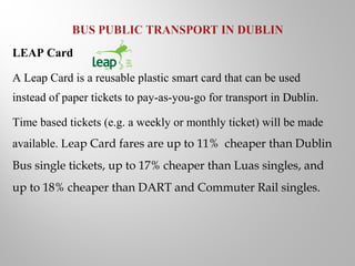 public transport in Dublin | PPT