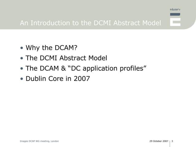 Dublin Core, the DCMI Abstract Model & DC Application Profiles | PPT