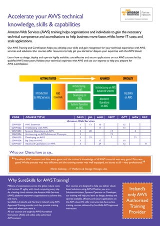 Dublin Training & Certification Brochure | PDF