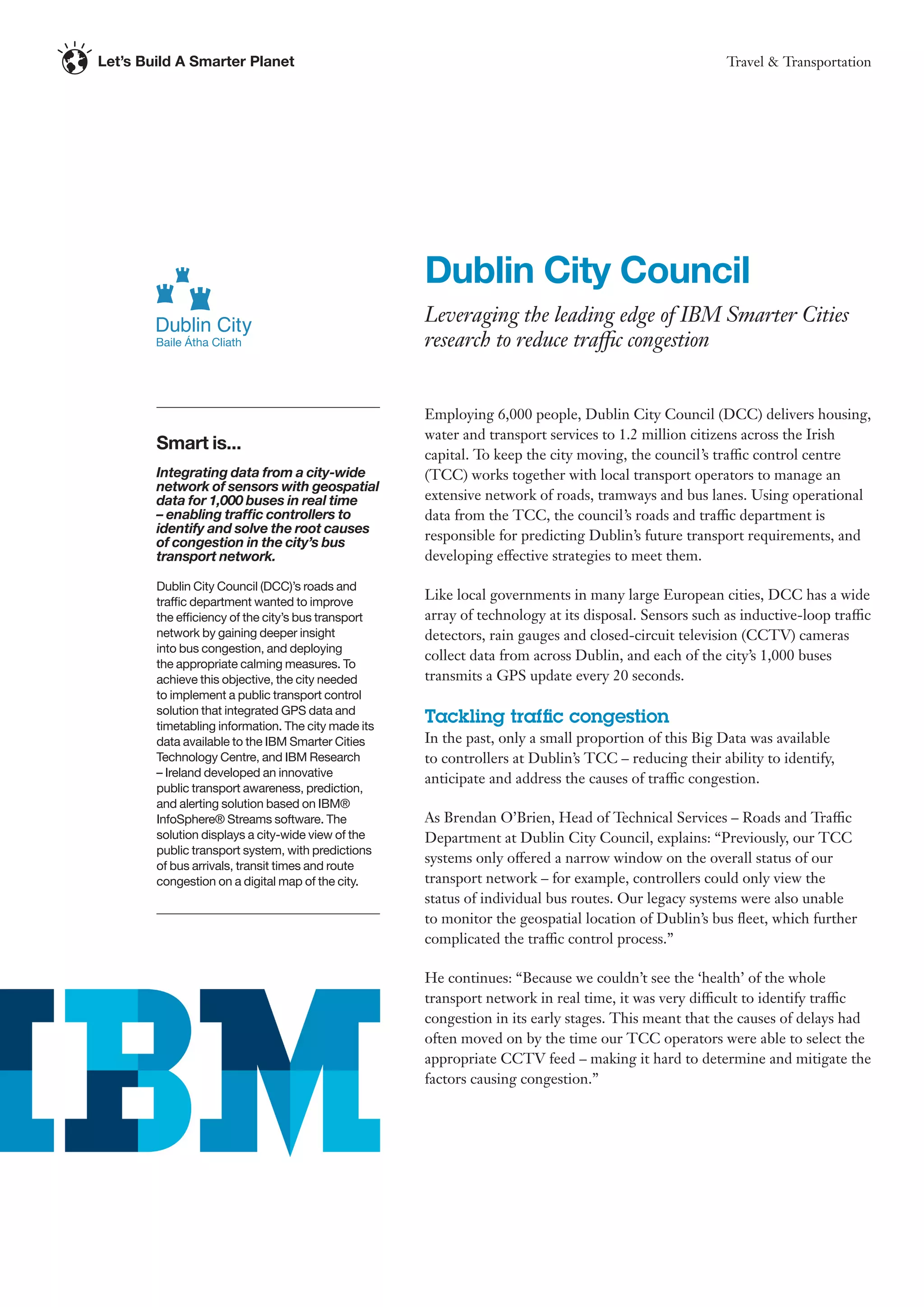 Dublin City Council - Congestion | PDF