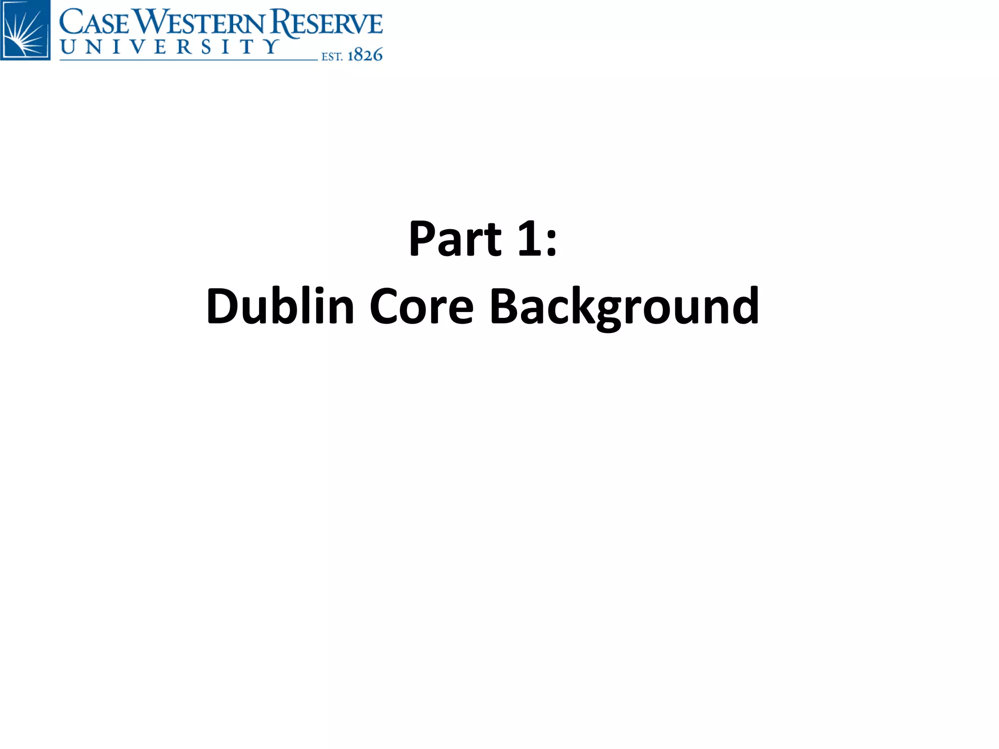 Dublin Core Intro | PPT
