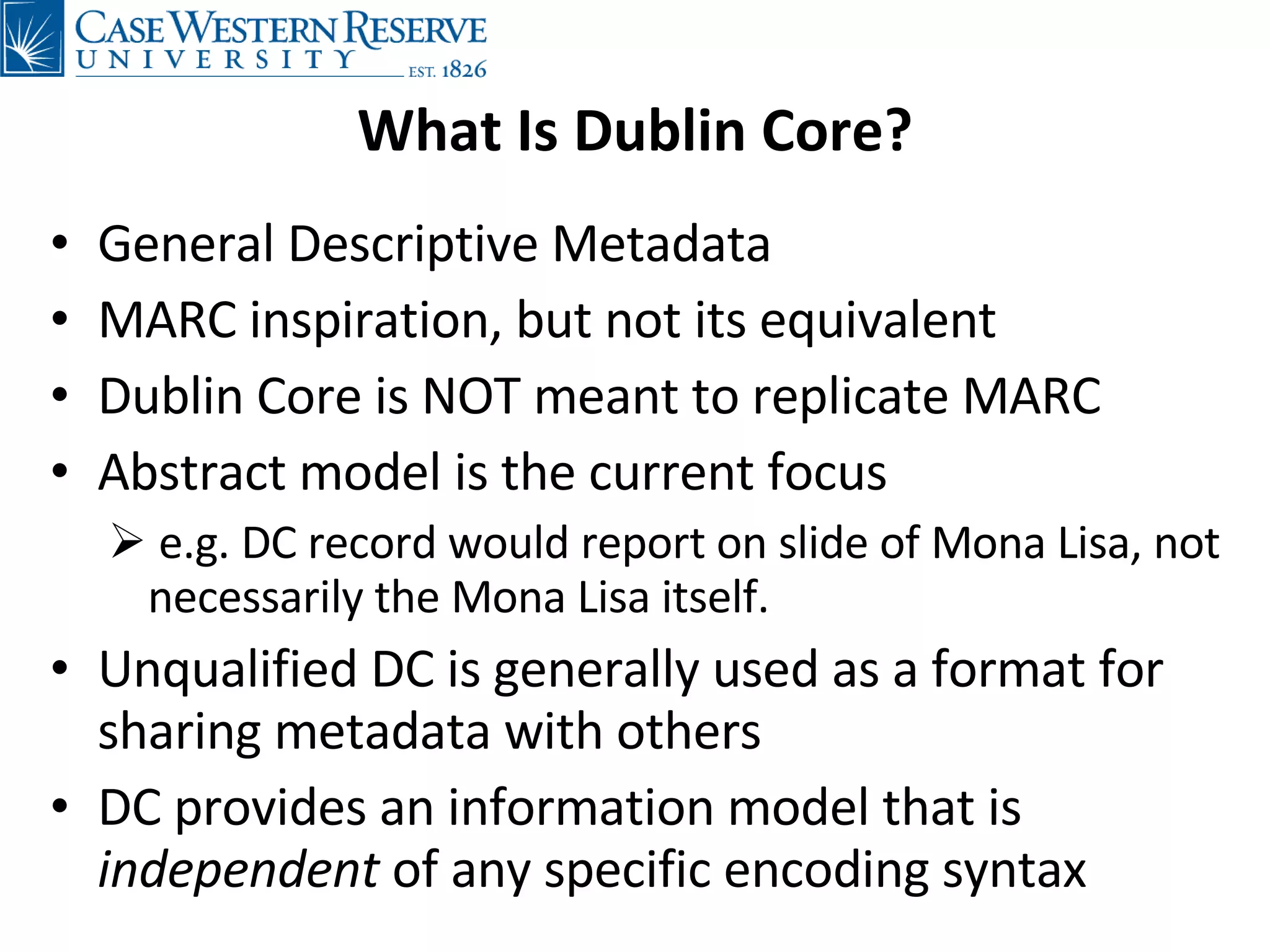 Dublin Core Intro | PPT