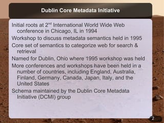 Dublin core Presentation | ODP