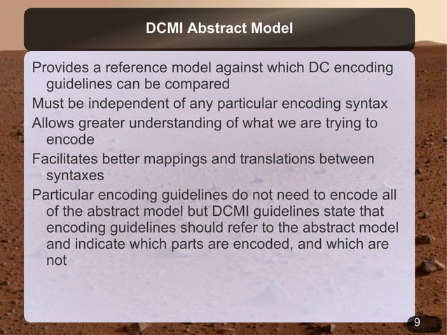 Dublin core Presentation | ODP