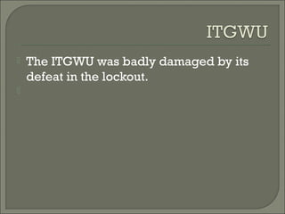 Dublin lockout 1913 aftermath | PPT