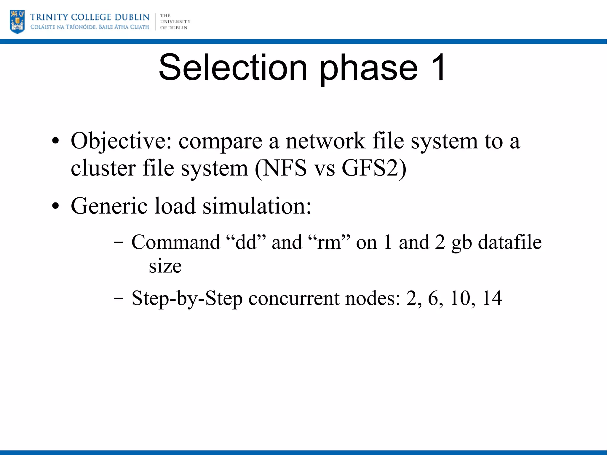 Filesystem Comparison: NFS vs GFS2 vs OCFS2 | PDF