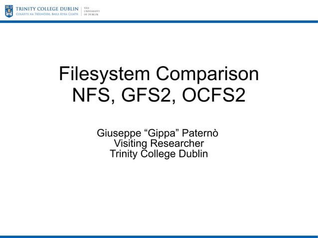 Filesystem Comparison: NFS vs GFS2 vs OCFS2 | PDF | Computer Software ...