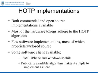 Creating OTP with free software | PPT