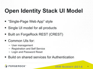 THE FORGEROCK PLATFORM BIG PICTURE | PPT