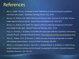 Using the 'Life Grid' interviewing method as a qualitative research ...