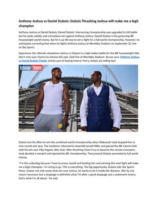 Dubois Thrashing Joshua will make me legit champion.docx