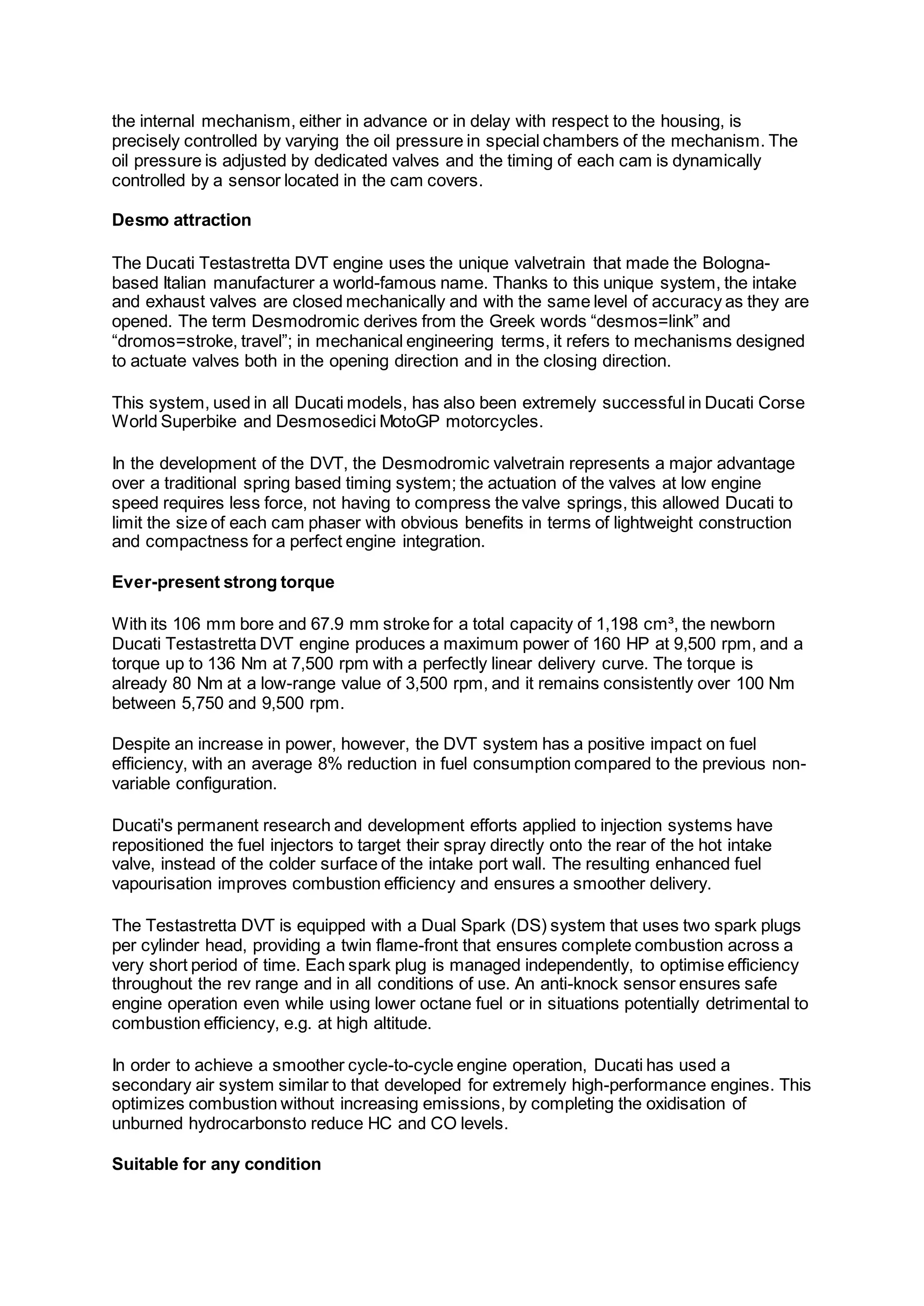 Ducati testastretta dvt press release | DOCX