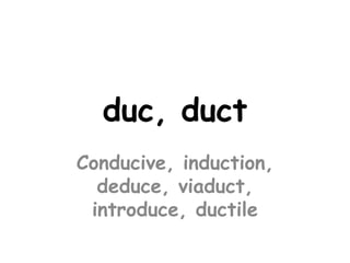 Duc, duct | PPT