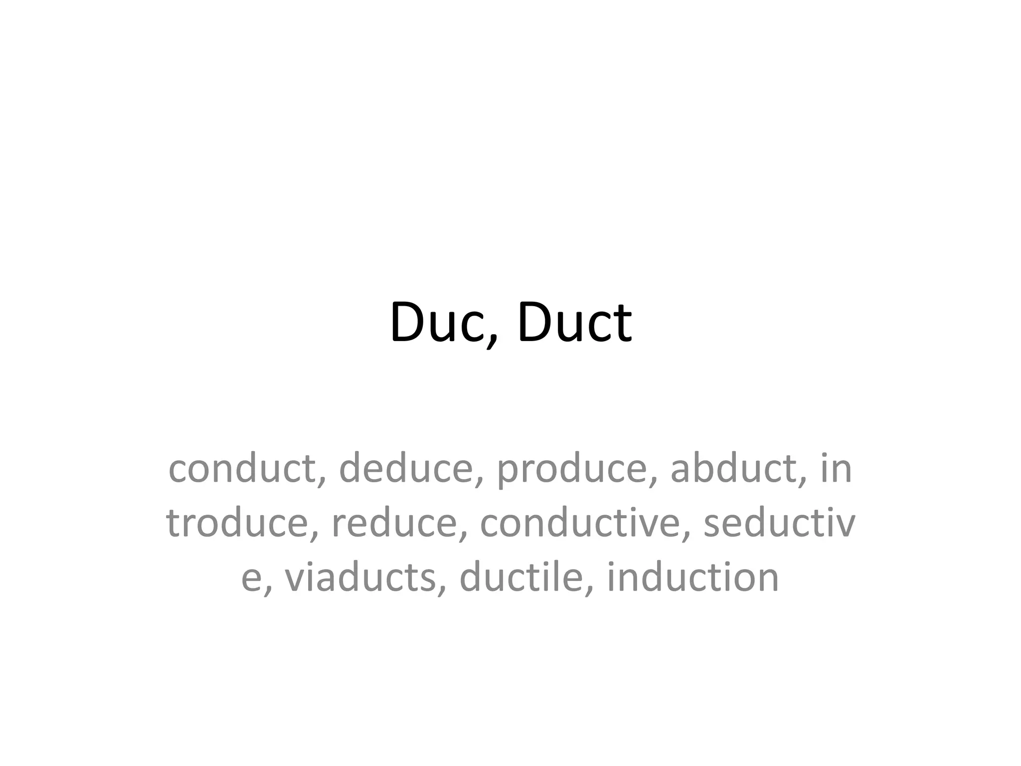 Duc, duct | PPTX