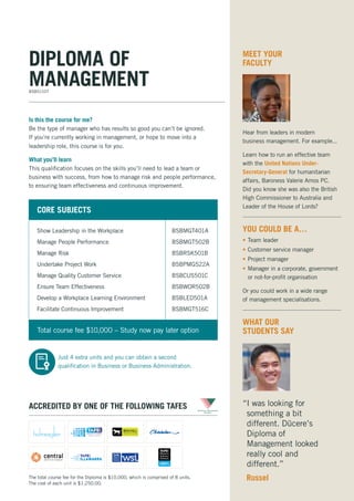 Ducere Course Brochure - Diplomas | PDF