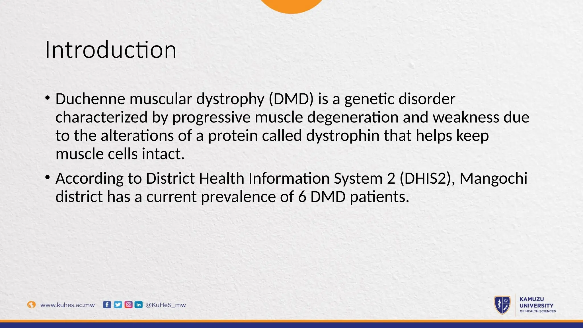 DUCHENNE MUSCULAR DYSTROPHY. Pathophysiology and management | PPT
