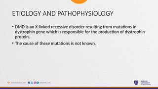 DUCHENNE MUSCULAR DYSTROPHY. Pathophysiology and management | PPT