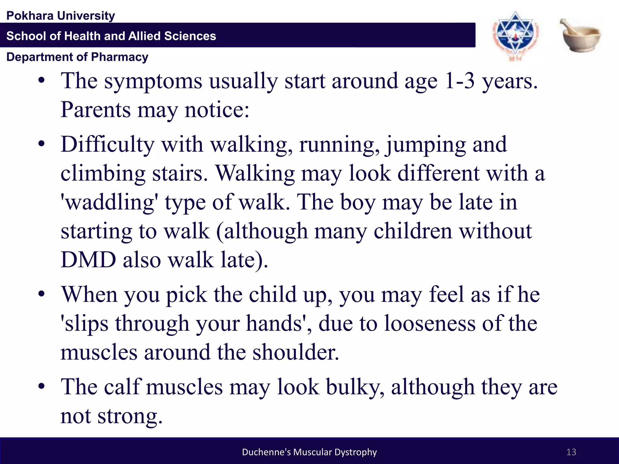 Duchenne's Muscular Dystrophy | PPTX