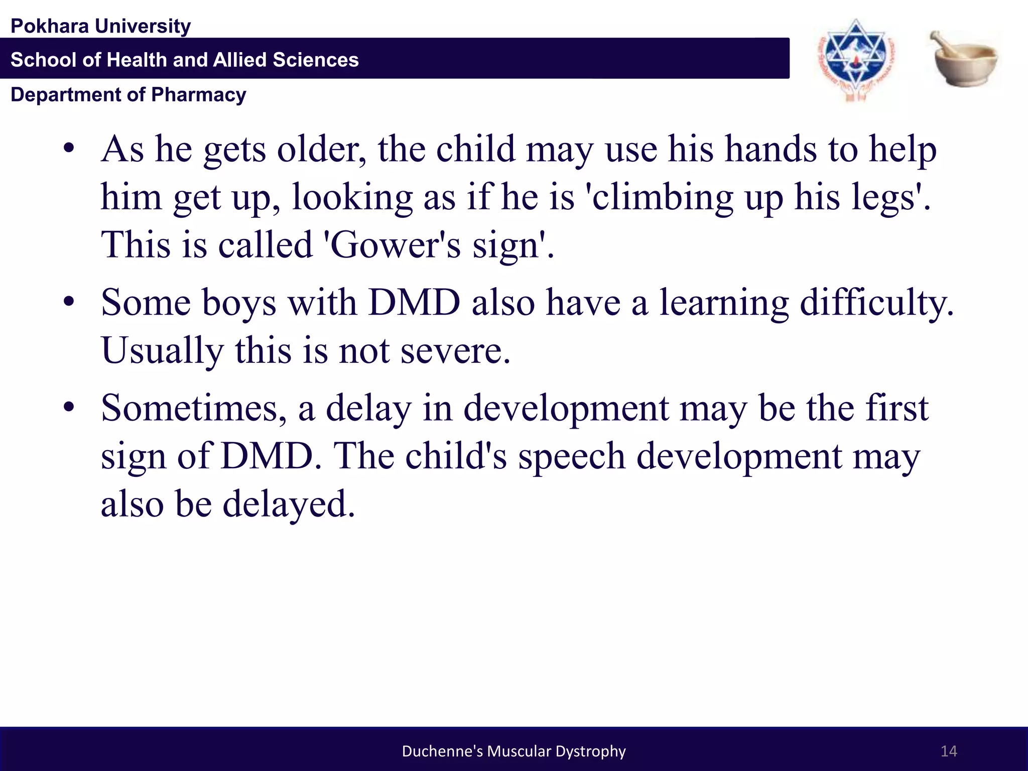Duchenne's Muscular Dystrophy | PPTX