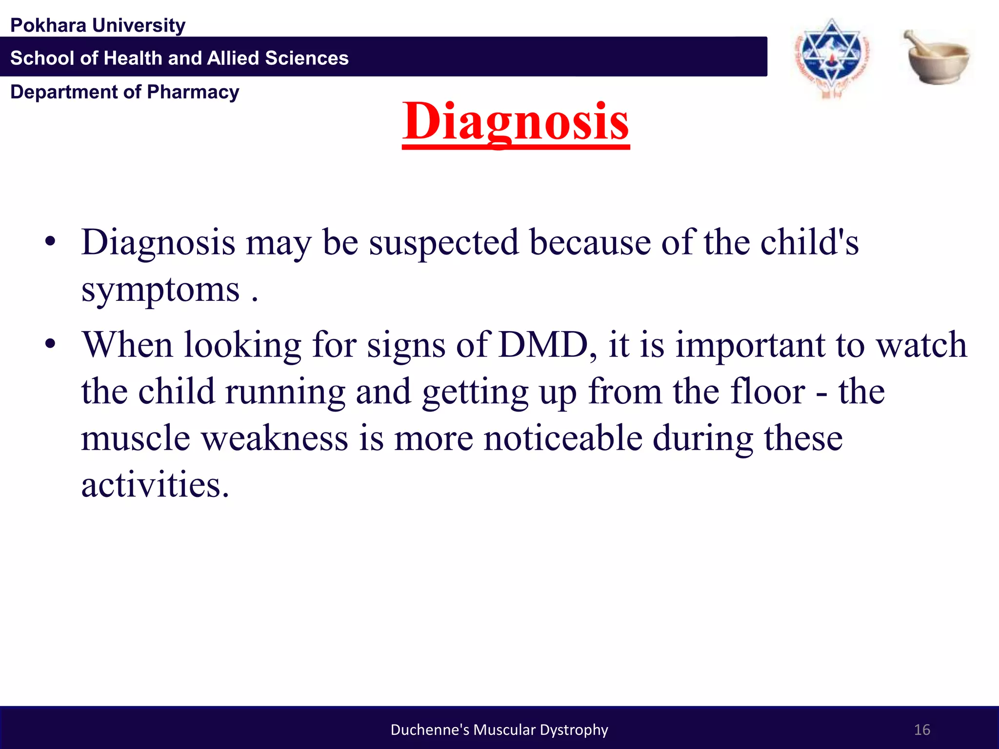Duchenne's Muscular Dystrophy | PPTX