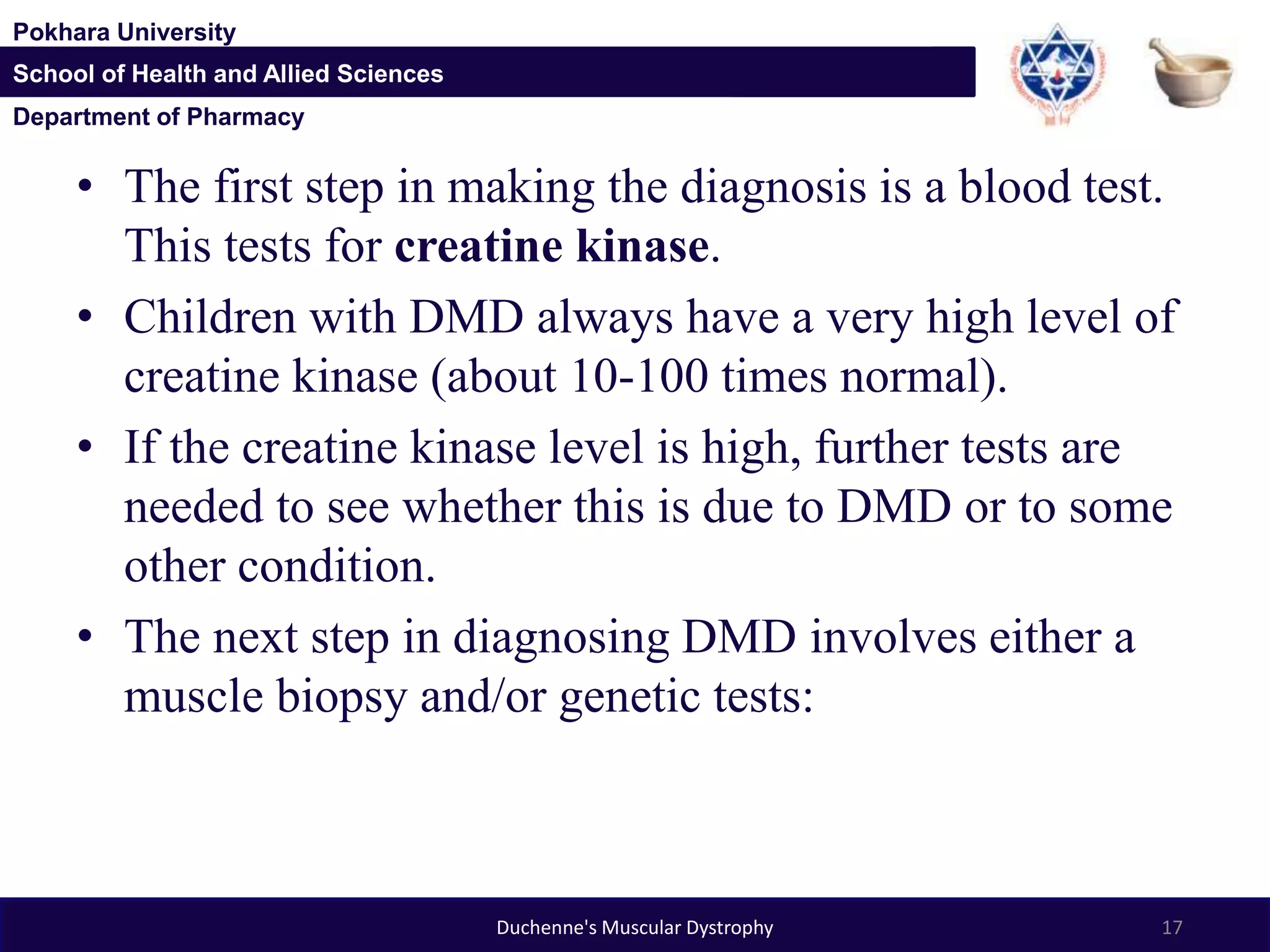Duchenne's Muscular Dystrophy | PPTX