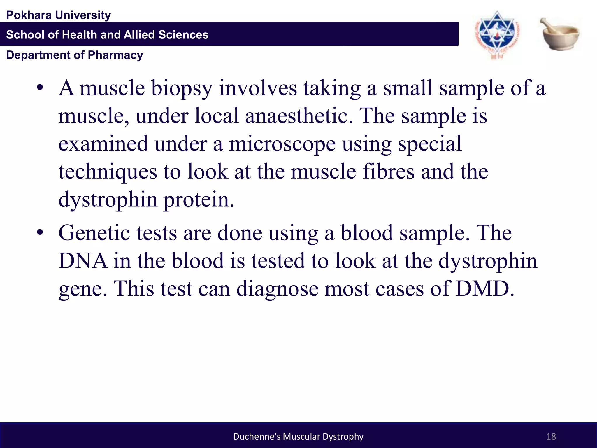 Duchenne's Muscular Dystrophy | PPTX