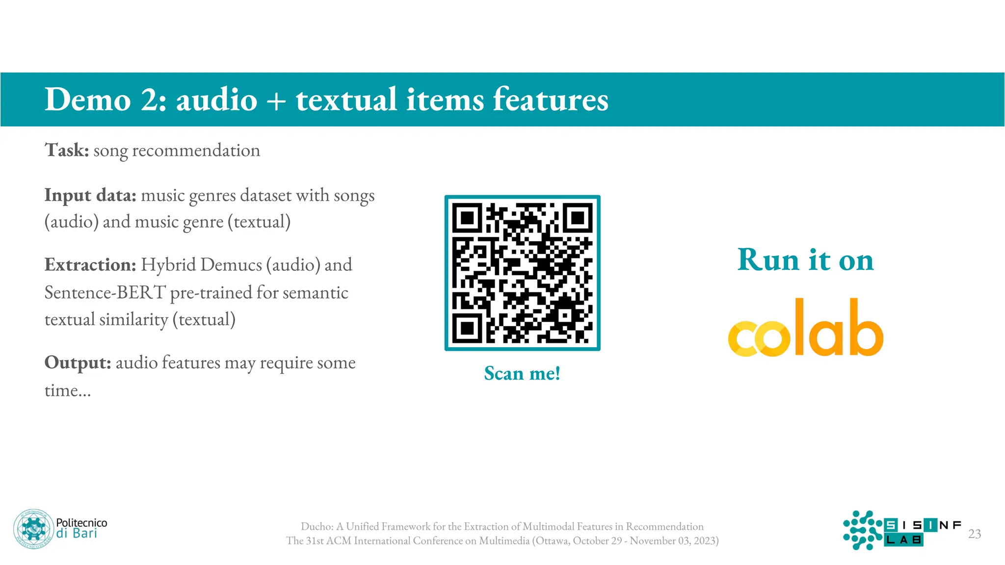 [MM2023] Ducho: A Unified Framework for the Extraction of Multimodal ...